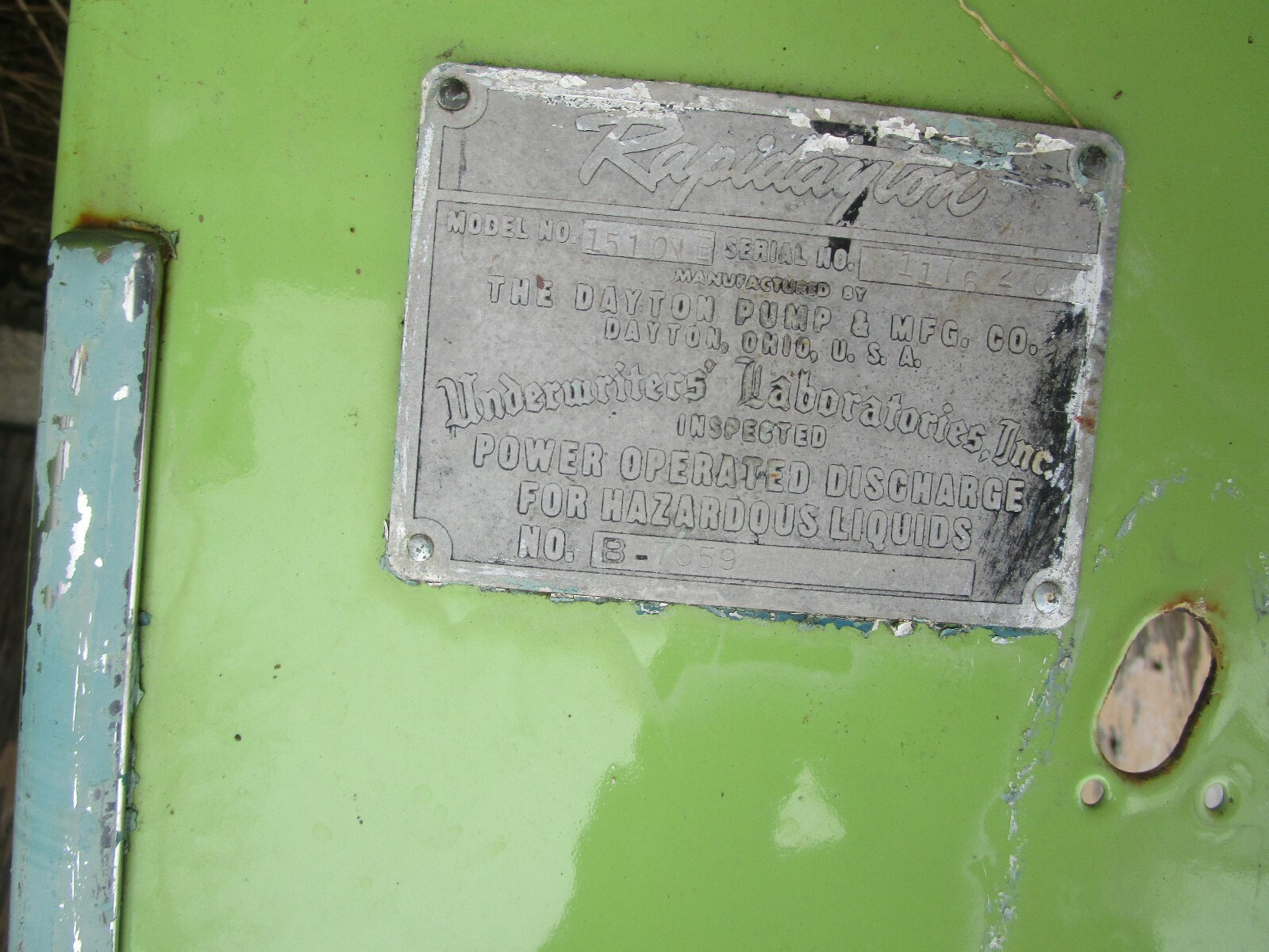 ORIGINAL RAPIDAYTON GAS PUMP Panels Porcelain | eBay