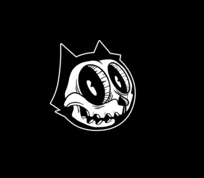 Felix the cat laminated sticker skull trippy low rider classic custom ...