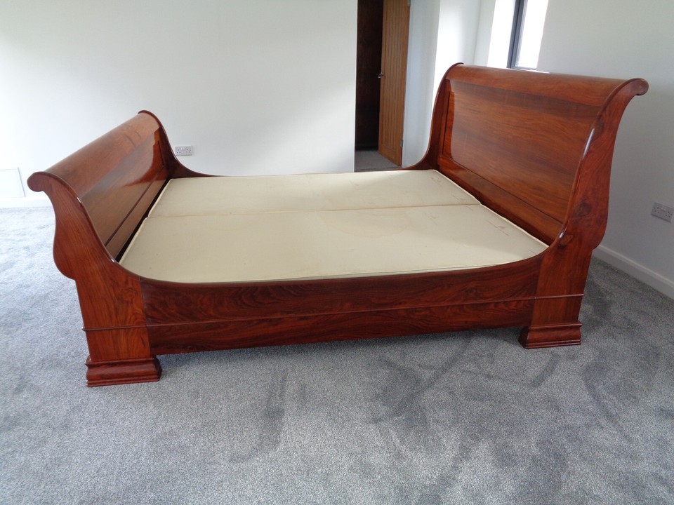 FINEST QUALITY SIMON HORN SLEIGH BED AND BASE TO FIT SUPER KING SO ...
