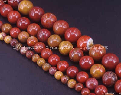 Natural Fighting Blood Zhanguo Red Agate Gemstone Round Beads 6mm 8mm ...