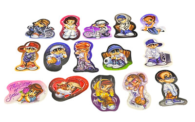 VTG 2003 SLS Half Pints 3 Stickers Aztlan Style Chicano Prism Big Eyes ...