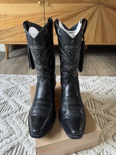Ariat Black Heritage R Toe Western Boot Women's Size 8B Embroidered ...