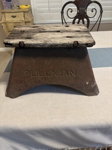 Vtg Pullman Railroad Step Stool Conductors Step Unrestored 17”x9”x10 ...