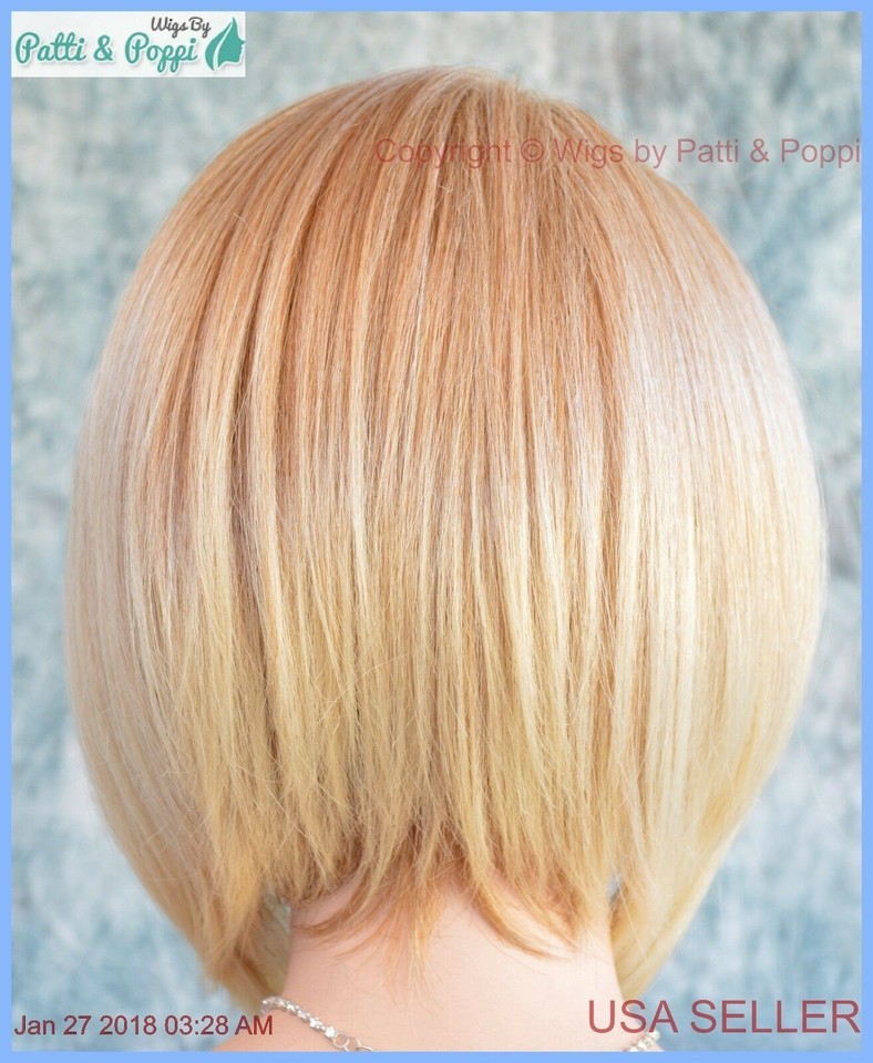 SWISS LACE FRONT DEEP LACE PART BOB HEAT FRIENDLY WIG COLOR T27.613 ...