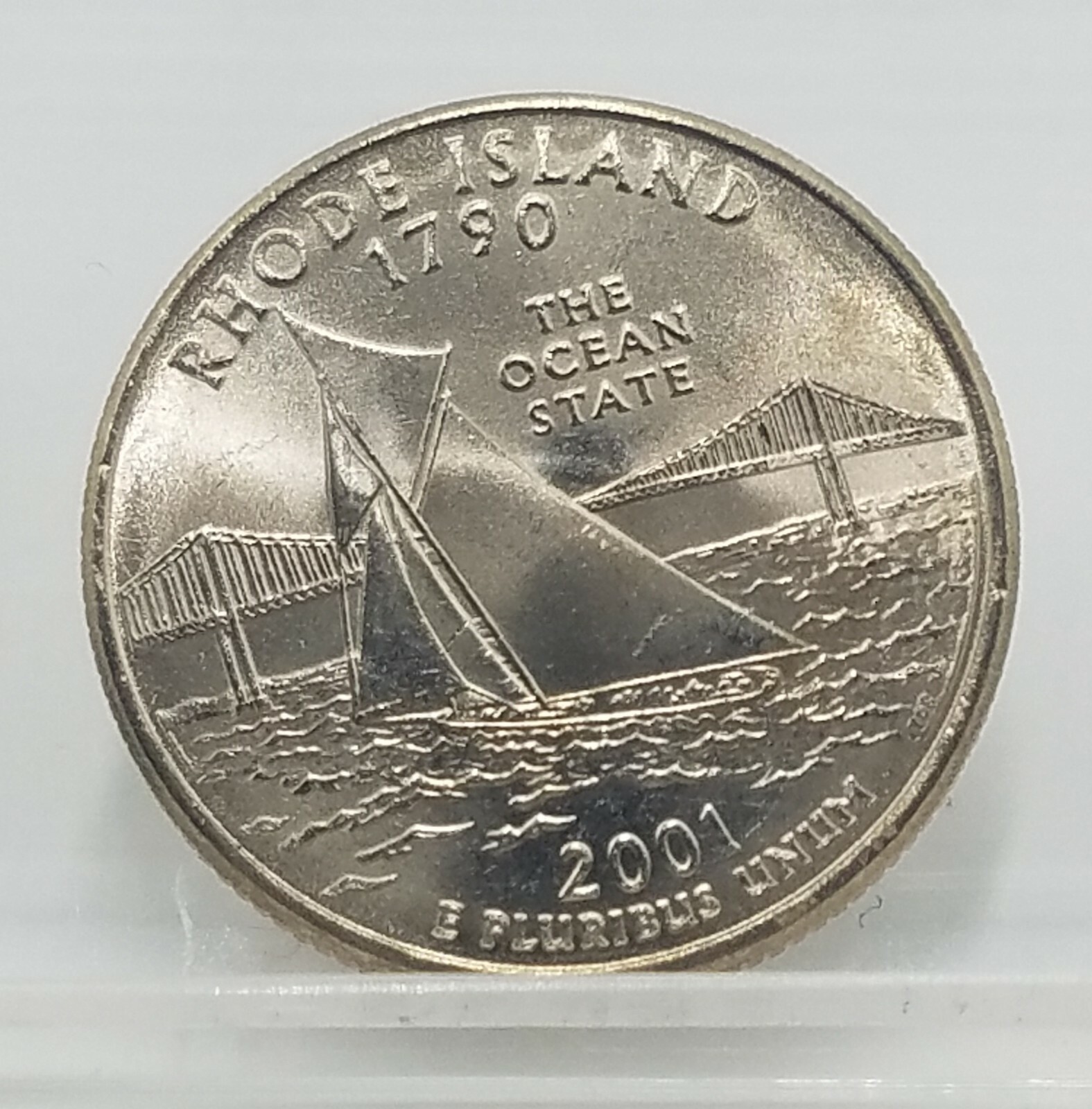 2001 Rhode Island Quarter | Philadelphia | 25 cent Statehood Quarter ...