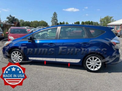 fit:2012-2017 Toyota Prius V Body Side Molding Rocker Panel Trim Cover ...