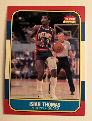 Isiah Thomas 1986-87 Fleer Set-Break #109 Basketball Card NBA Rookie ...