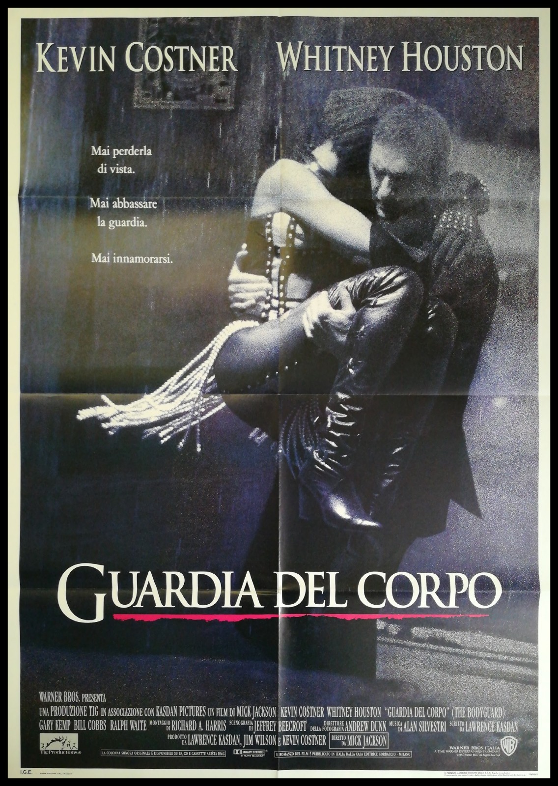 The Bodyguard 1992 Poster
