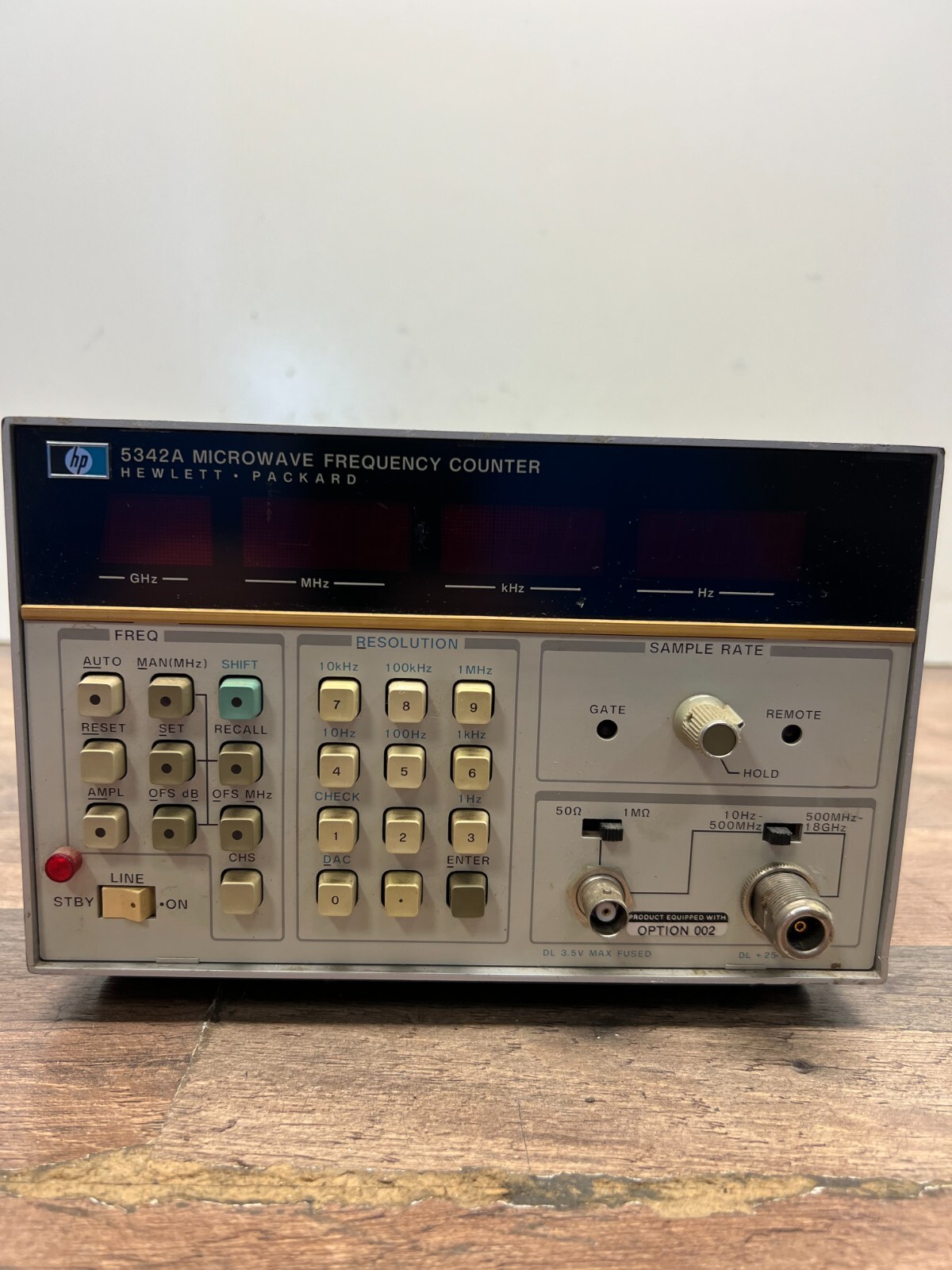HP Agilent 5342A Microwave Frequency Counter OPT 002 | eBay