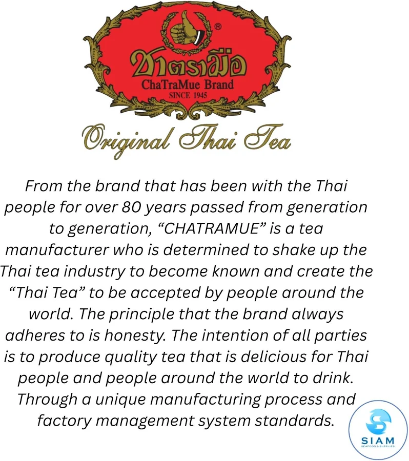 Chatramue Brand Number One The Original Thai Iced Tea Mix | 400g | eBay UK