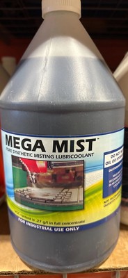 Mega Mist Pure Synthetic Mist Misting Coolant - Industrial Lubricoolant ...