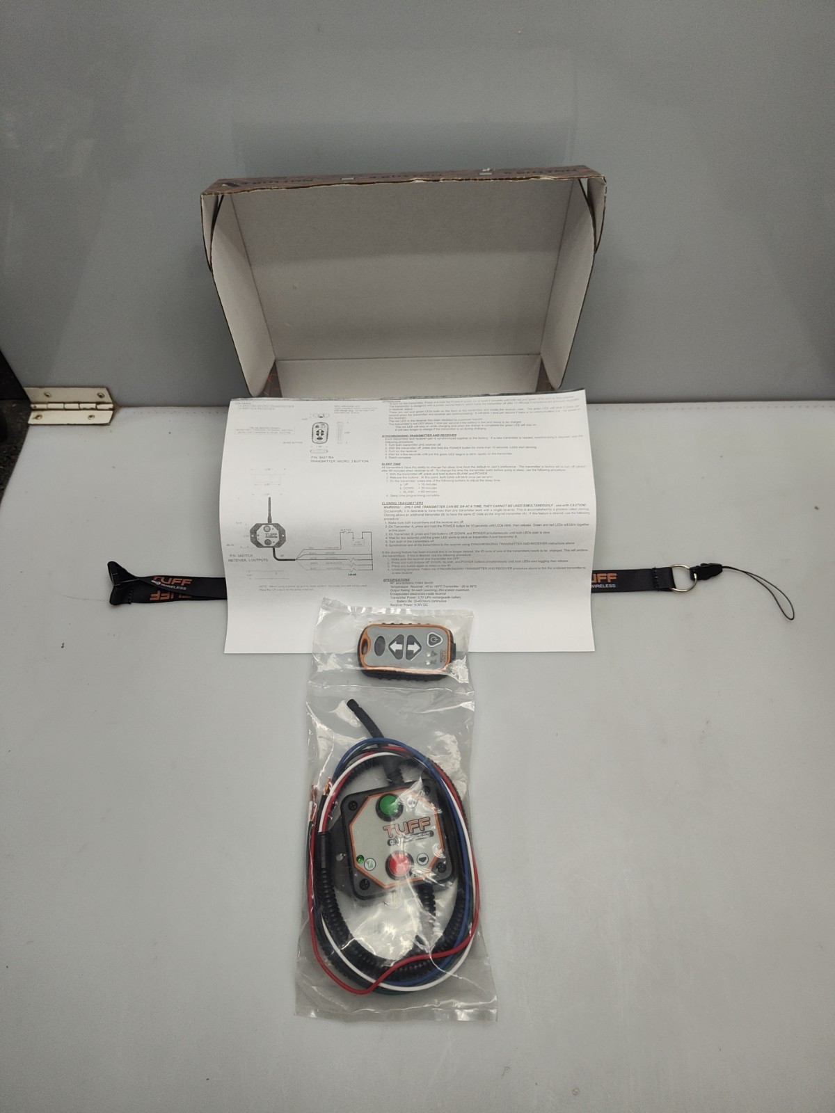 TUFF 2 Button Wireless Remote Kit for Dump Trailers w/ KTI Hydraulic ...