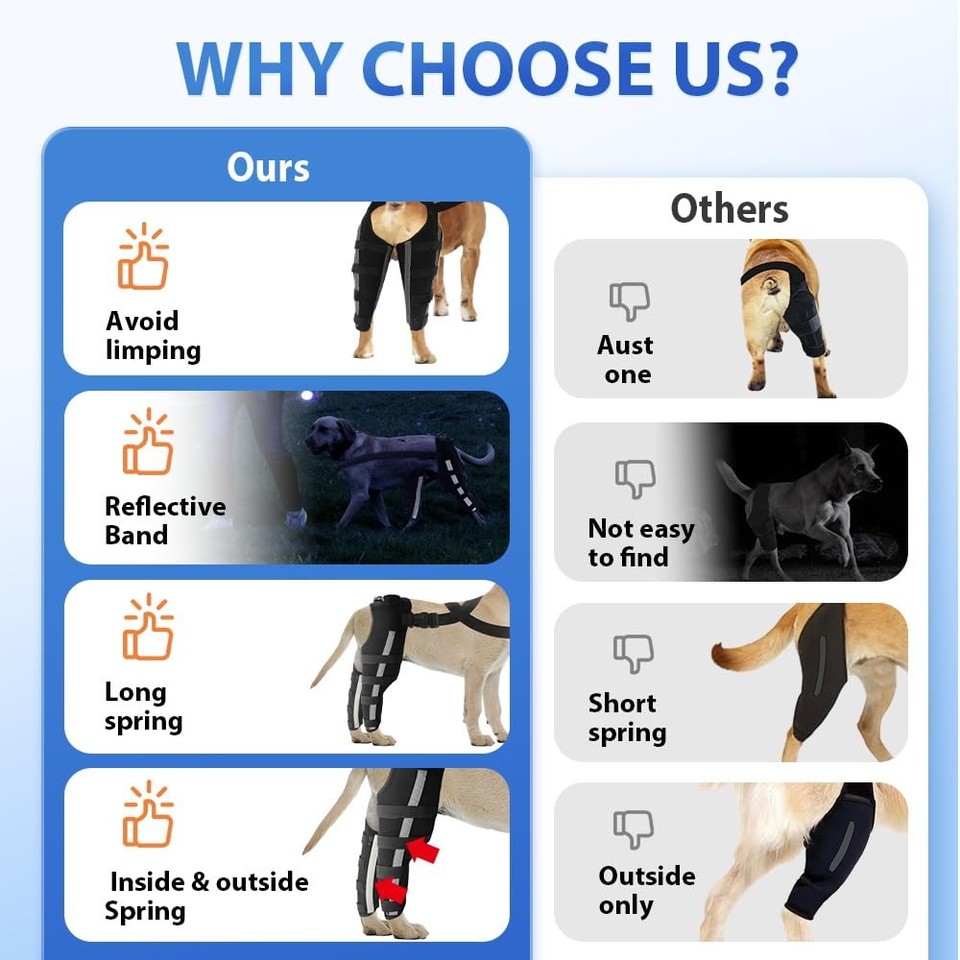 Double Dog Leg Braces For Back Support, Knee Brace Torn Acl Hind ...
