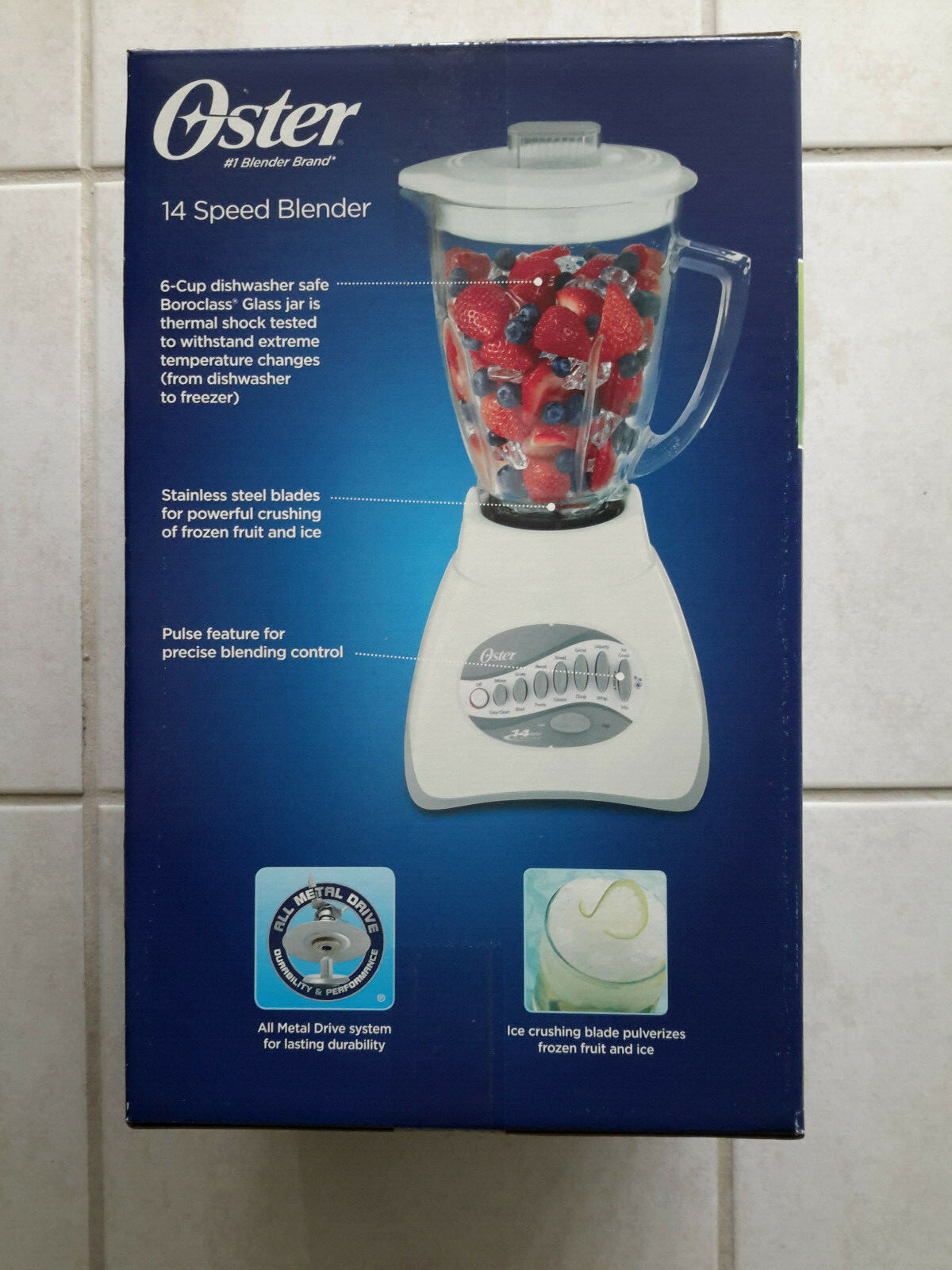 OSTER 6803 14-SPEED BLENDER WHITE for sale online | eBay