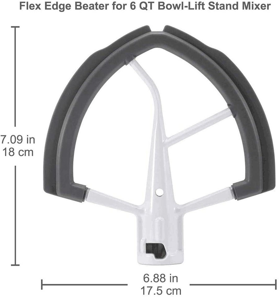 6 Quart Mixer Attachments Flex Edge Beater Paddle for 6QT Bowl Lift ...