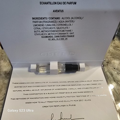 Creed Echantillon Eau de Parfum Mini Carded Sample Spray Vial 2.5mL | eBay