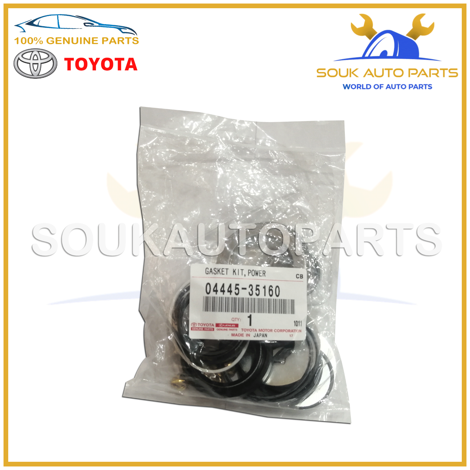 04445-35160 Genuine Toyota GASKET KIT POWER STEERING GEAR (FOR RACK ...