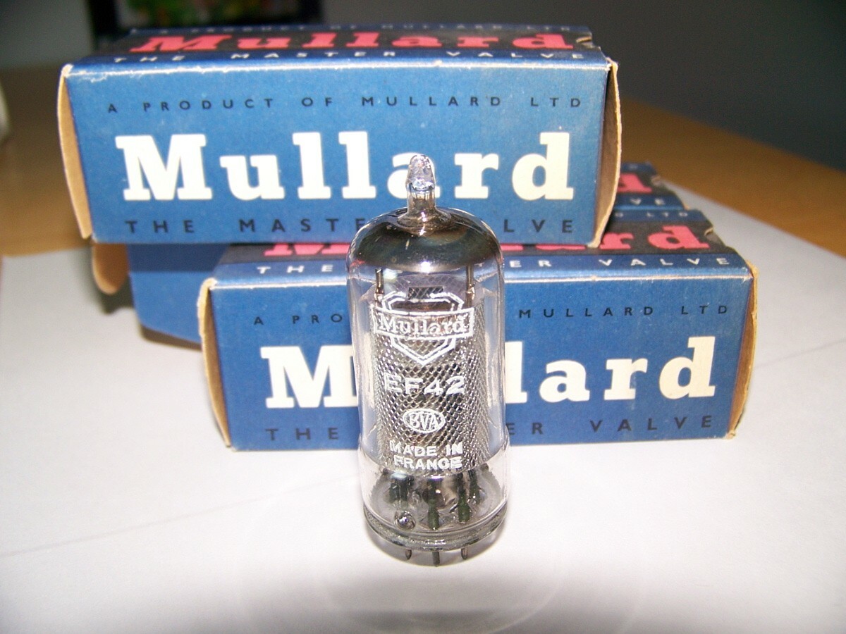 4 NOS EF42 Mullard tubes | eBay