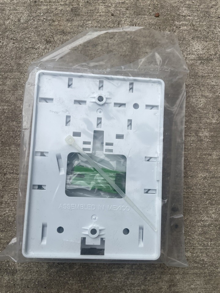 AT&T Internet Fiber optic wall plate ATT w/ coupler for 010-ONT Uverse ...