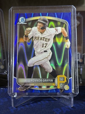 Bowman 2025 Konnor Griffin /150 Refractor Blue Lava Pittsburgh Pirates ...