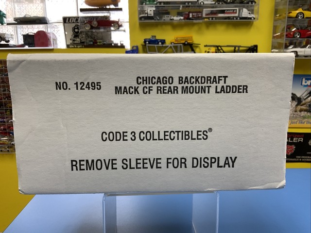 2002 Code 3 Backdraft Chicago Fire Dept. Mack CF Ladder 46 Rear Mount ...