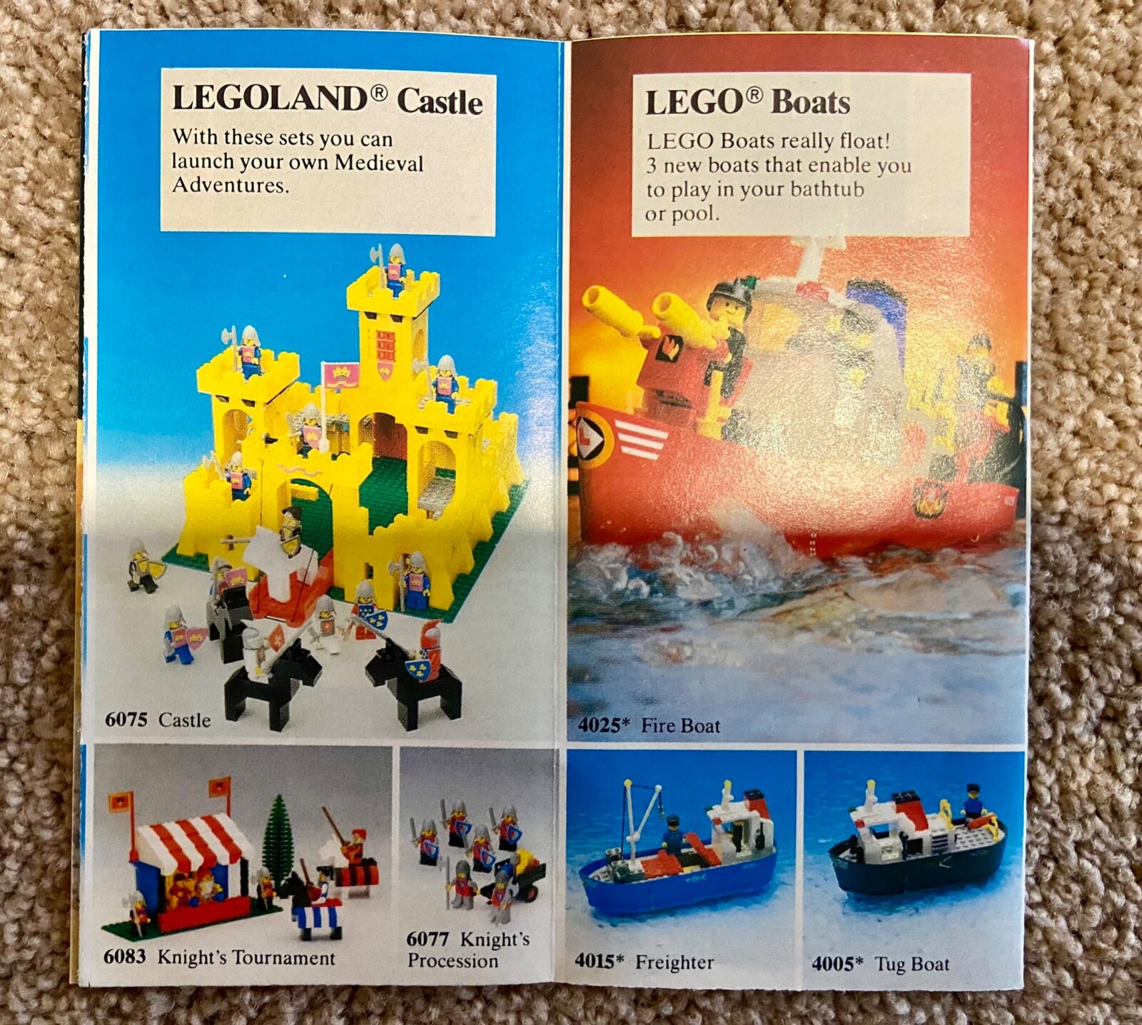 Lego Legoland Fold out Brochure Mail Order Vintage 1982 | eBay.de