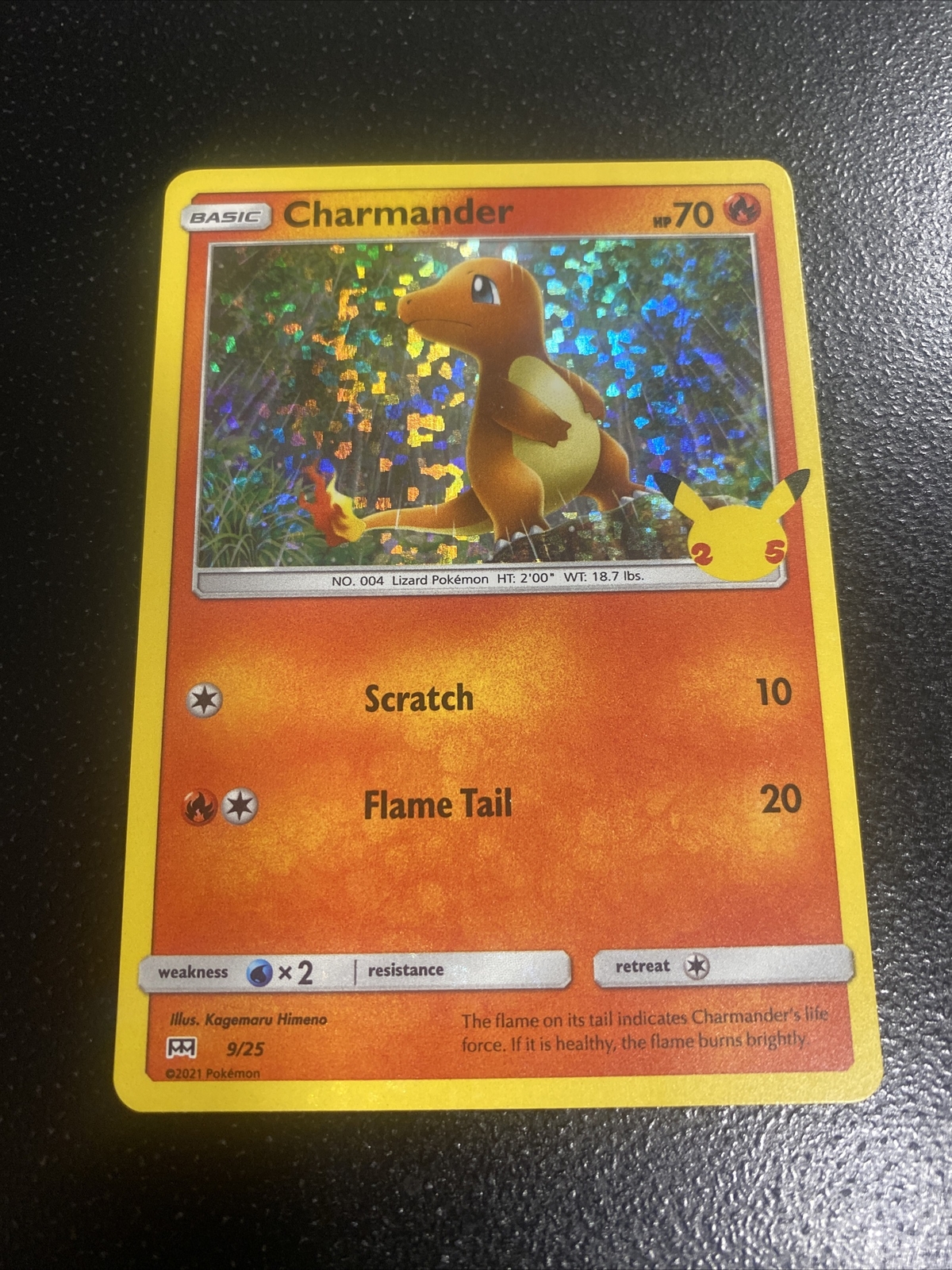 Pokemon TCG - Charmander 9/25 Holo - McDonalds 25th Anniversary Promo ...