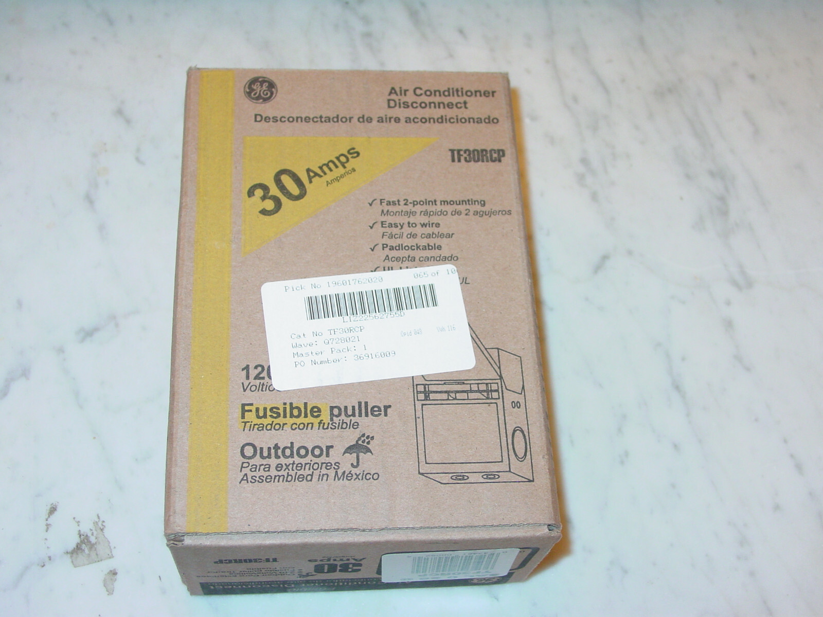 GE Air Conditioner Disconnect TF30RCP 30A 120V | eBay