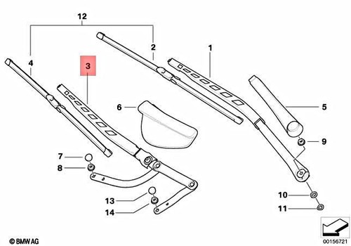 Genuine BMW Wiper Arm Right 61619449958 | eBay