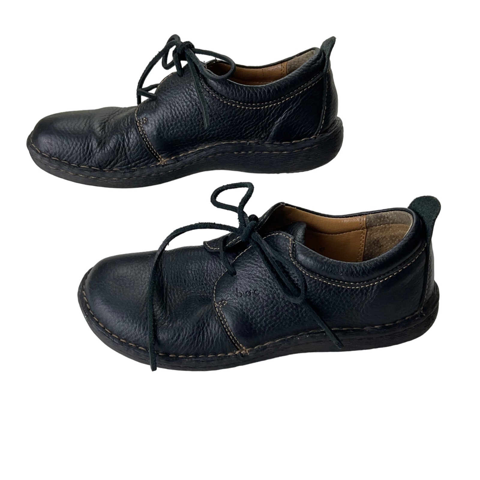 B.O.C. Born Casual Pebbled Leather Black Oxford Women… - Gem