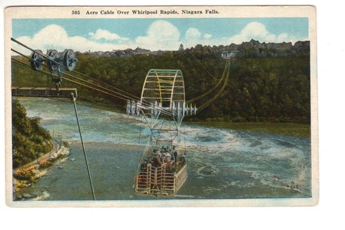 Postcard: Aero Cable over Whirlpool Rapids, Niagara Falls, NY (New York ...