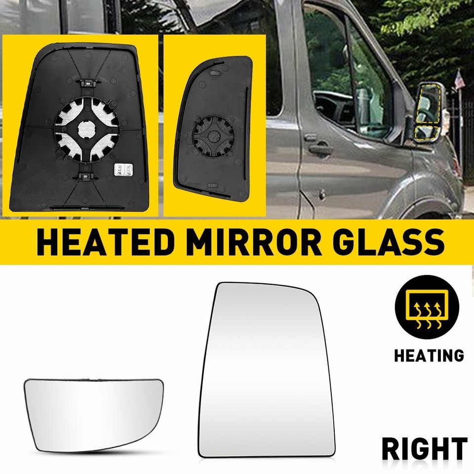 Right Mirror Glass Upper&Lower for Ford Transit Van 150 350 HD ...