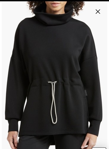 Varley Freya Sweatshirt sz XS Black drawstring super soft $148 | eBay