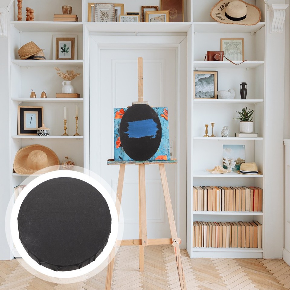 1Pc Oil Painting Stretched Canvas Students Painting Board Ellipse Frame with | eBay Australia