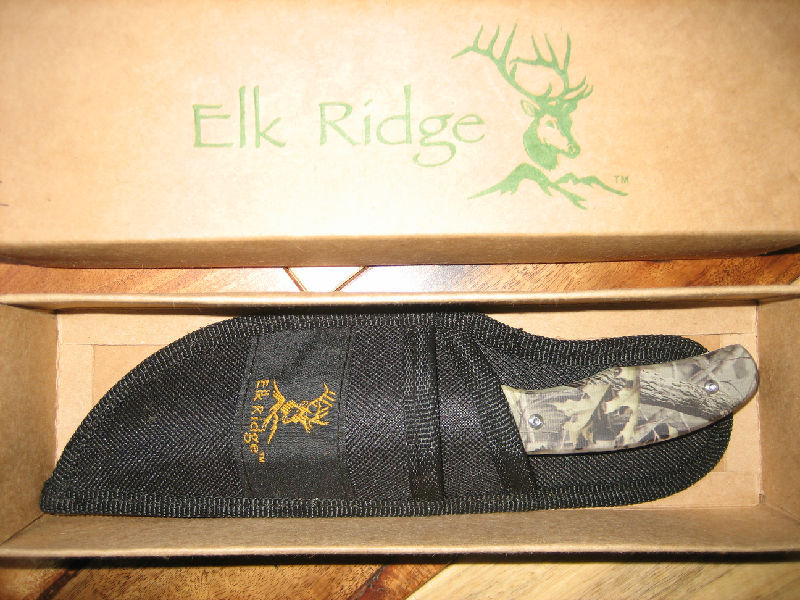 Elk Ridge Camo Full Tang Guthook Hunting Skinning Knife | eBay