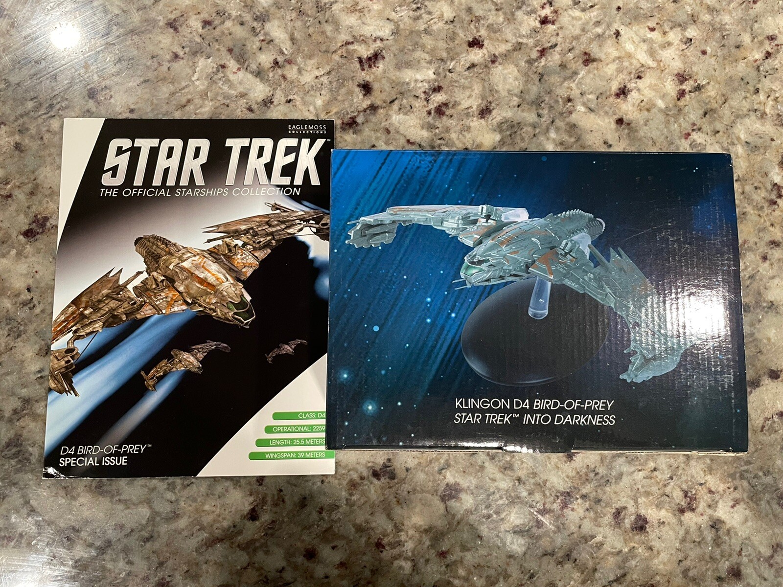 Star Trek Klingon D4 Bird-of-Prey Into Darkness Spacecraft Eaglemoss ...