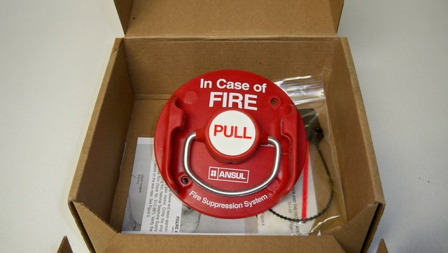 ANSUL Remote Manual Pull Station Red 434618 for sale online | eBay