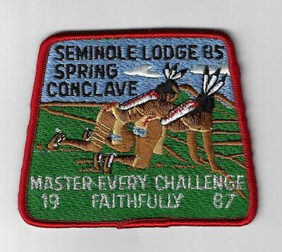 OA 85 Seminole 1987 Spring Conclave RED Bdr. Gulf Ridge Council, FL [MX ...