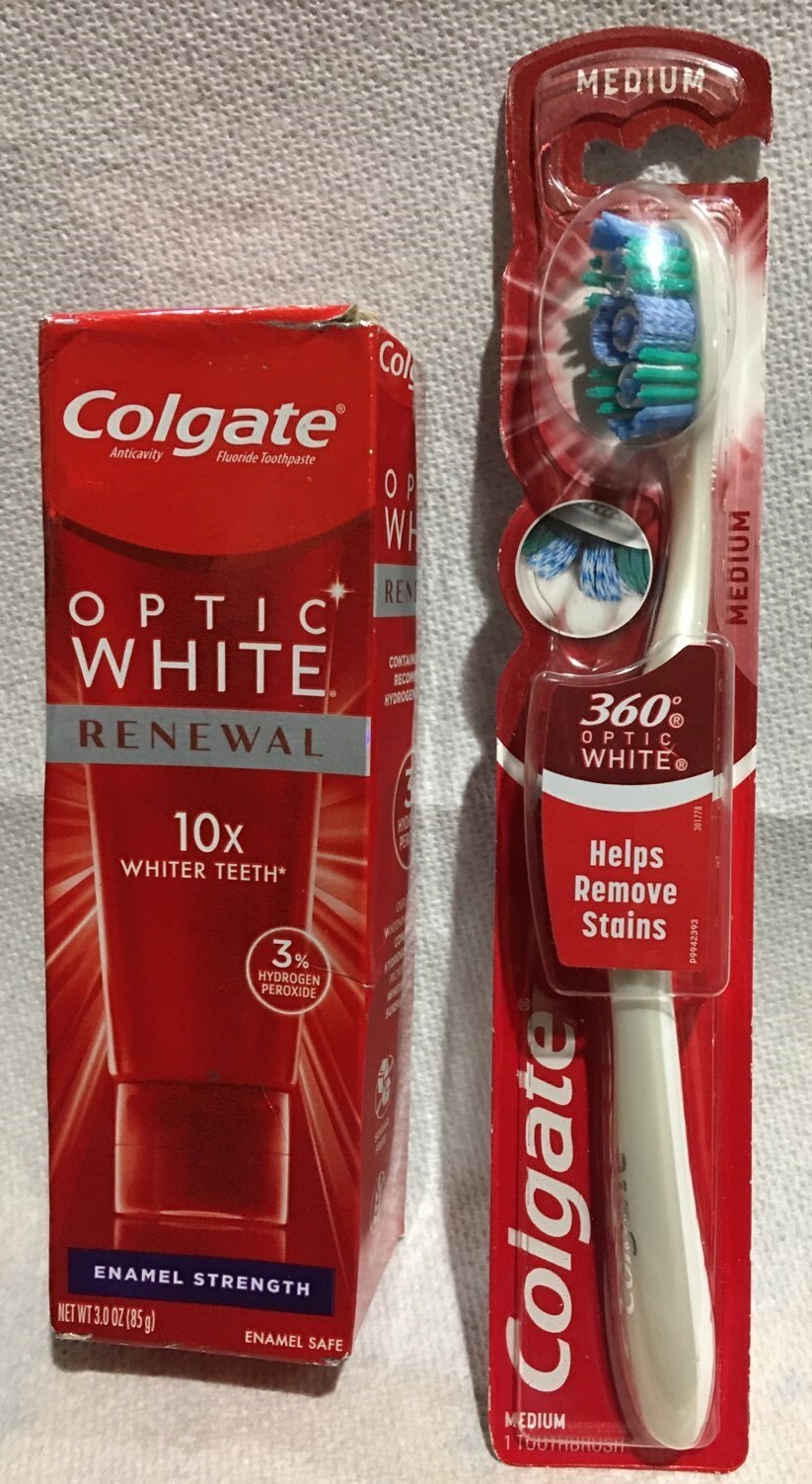 colgate Opic White Renewal 10X Enamel Strength toothpaste w/Med 360 ...