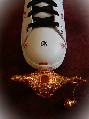 Reebok ICE CREAM No. 604 "DUBLIN" size 10 WHT/BLK/RED Sneakers # ...