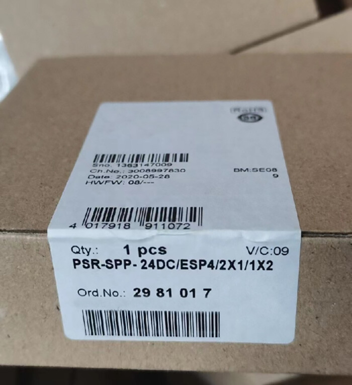 For Phoenix PSR-SPP- 24DC/ESP4/2X1/1X2 2981017 Contact Safety Relay ...