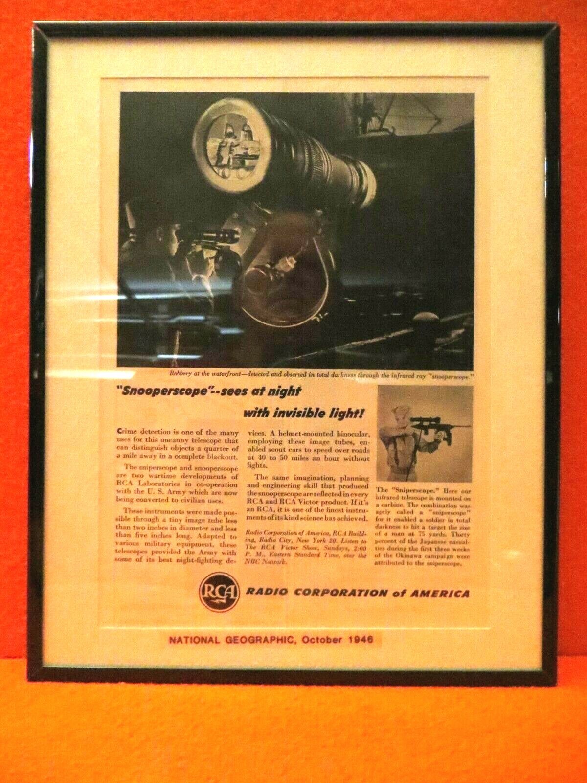 M1 Carbine Ephemera / Advertising - RCA Snooperscope - Nat'l ...