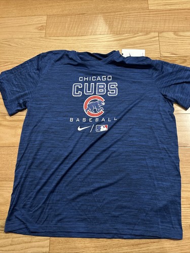 Nike MLB Chicago Cubs City Connect Team Practice Tee Training Sz L NKM5 ...