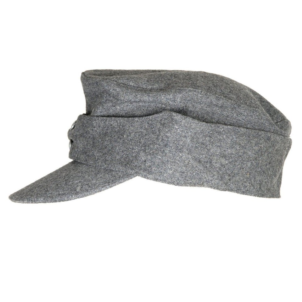 WWII WW2 GERMAN MILITARY ARMY EM PANZER M43 M1943 FIELD WOOL CAP GREY L ...