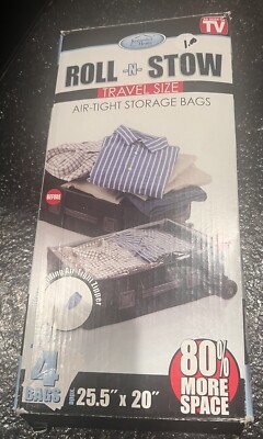 Roll n Stow 25.5" x 20" Air Tight Storage Bags 4 pack | eBay
