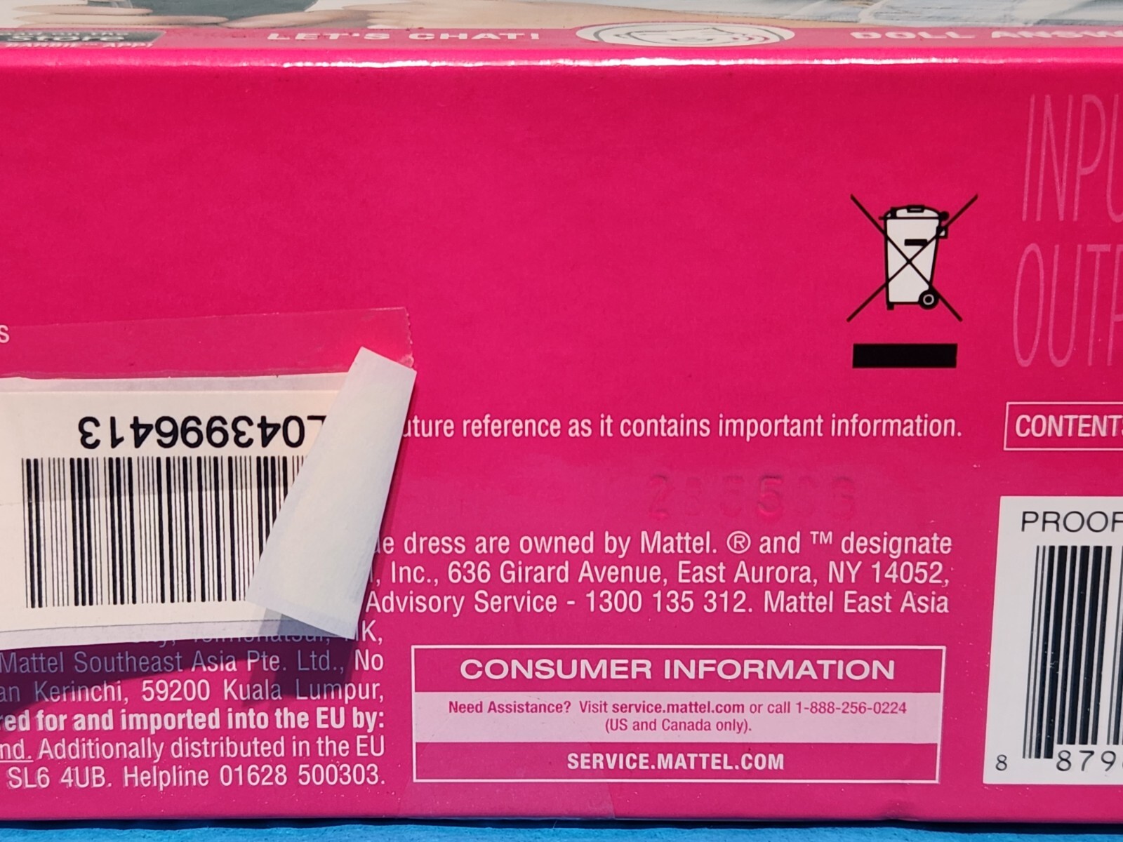 Hello Barbie Doll Blonde Interactive Talking Speech Recognition Mattel ...