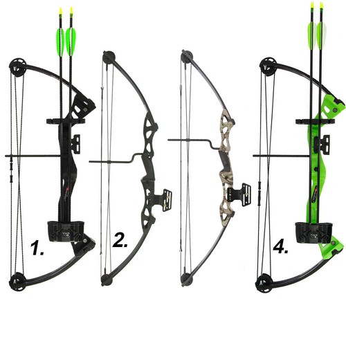 Archery Compound Bow and Arrow Set 25lb - 55lb Shooting Hunting Target ...