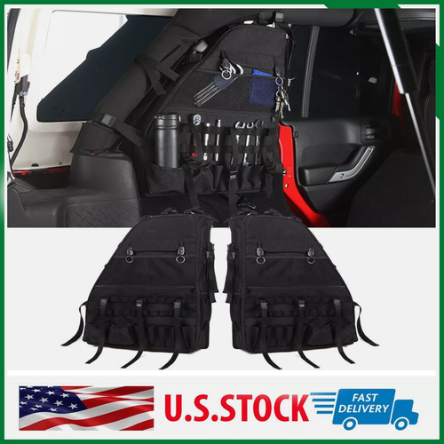 US Roll Bar Trunk Storage Bag Cage With Multi-Pockets for Jeep Wrangler ...