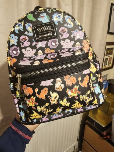 Loungefly: Pokemon Multi Character All Over Print Mini Backpack | eBay UK