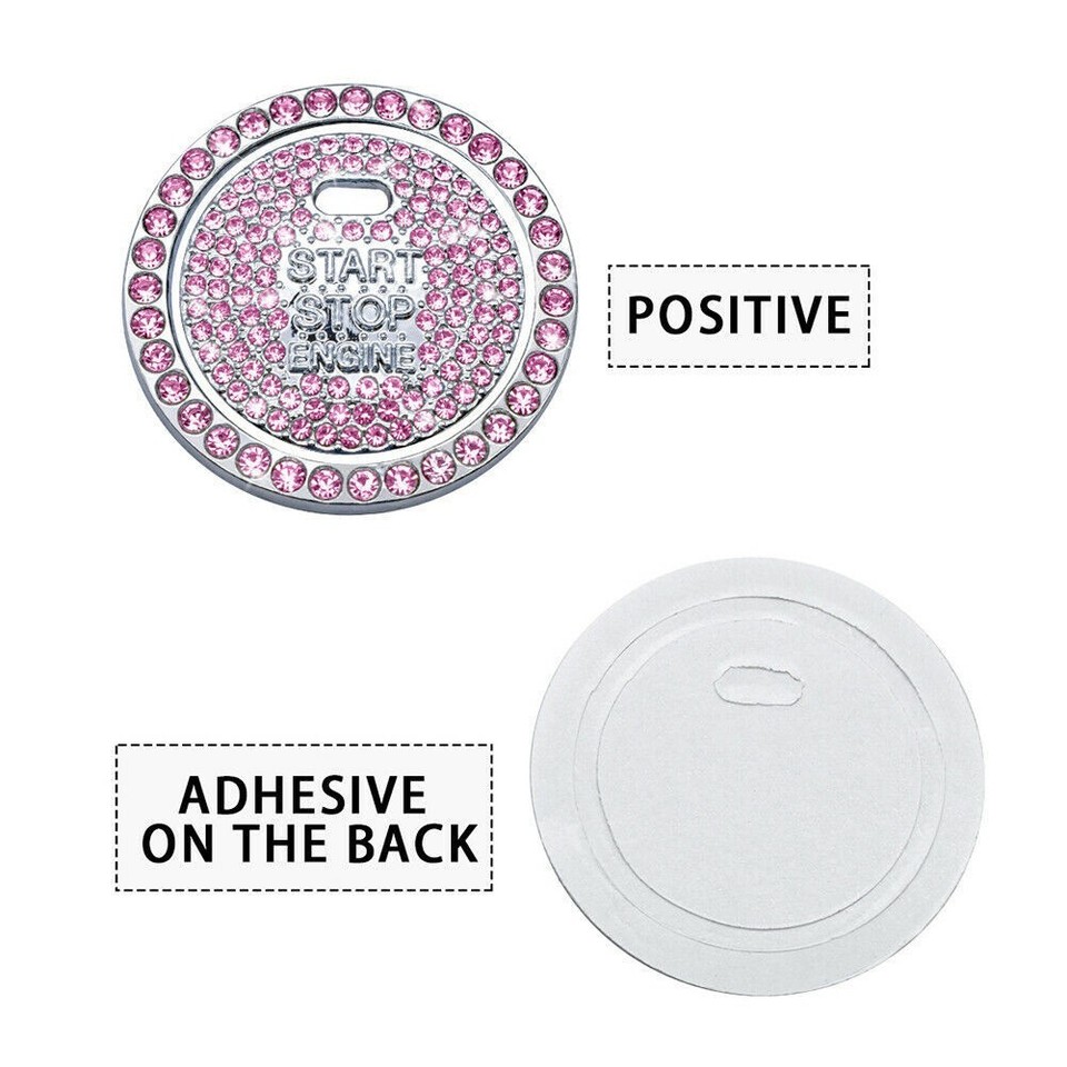 Make a Statement with Pink Bling Car Engine Ignition Button Ring | eBay ...